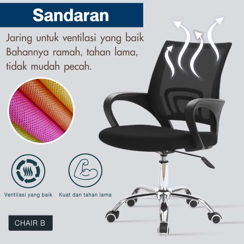 Jual B&g Kursi Kantor Kursi Kerja Kursi Jaring Office Chair Kursi ...