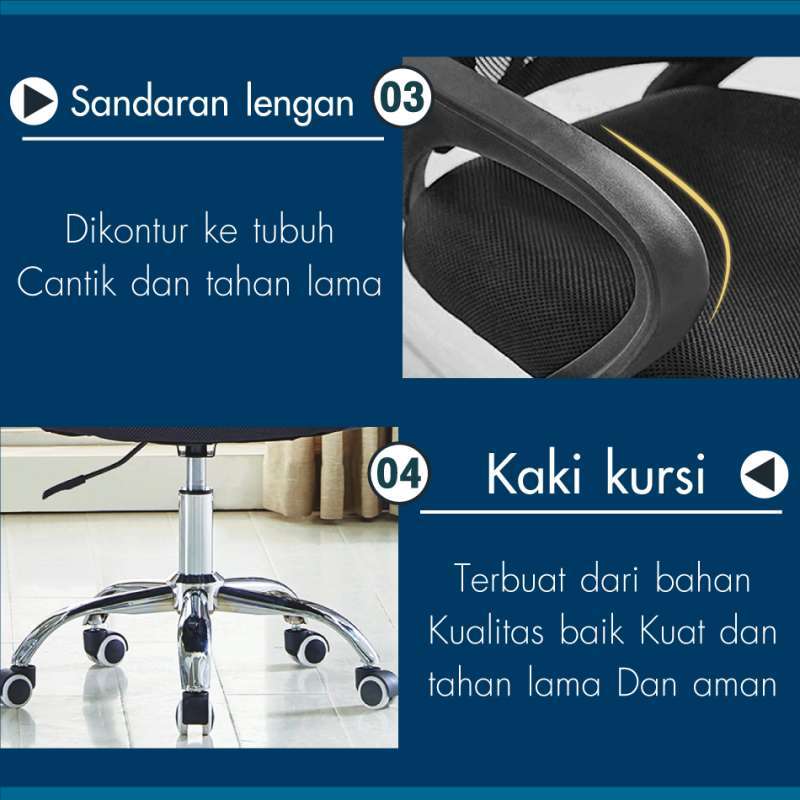 Jual B&g Kursi Kantor Kursi Kerja Kursi Jaring Office Chair Kursi ...