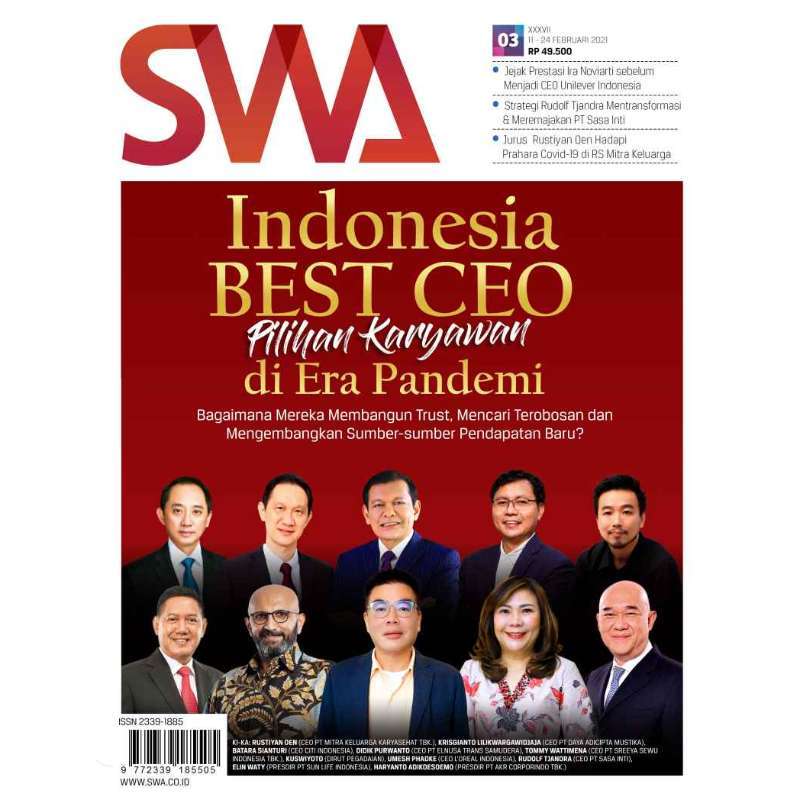 Jual majalah SWA edisi 03/2021 Indonesia Best CEO di Era Pandemi di ...