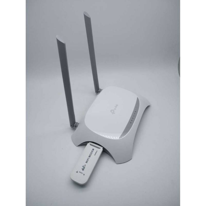 Promo Paket Wifi Hotspot Router TPLINK MR3420 + MODEM WINGLE 4G LTE ...