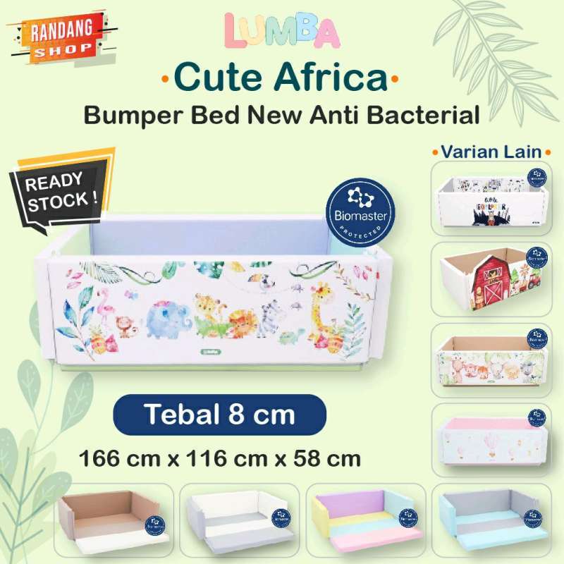 Jual Lumba Playmat Bumper Bed Bumpermat Box Bayi Tebal 8 cm - Cute ...