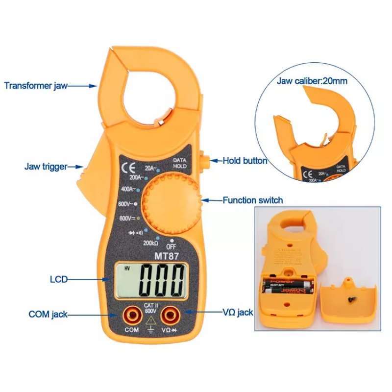 Jual Tang Ampere Digital Mt87 - Clamp Meter Mt 87 - Multimeter - Amper ...
