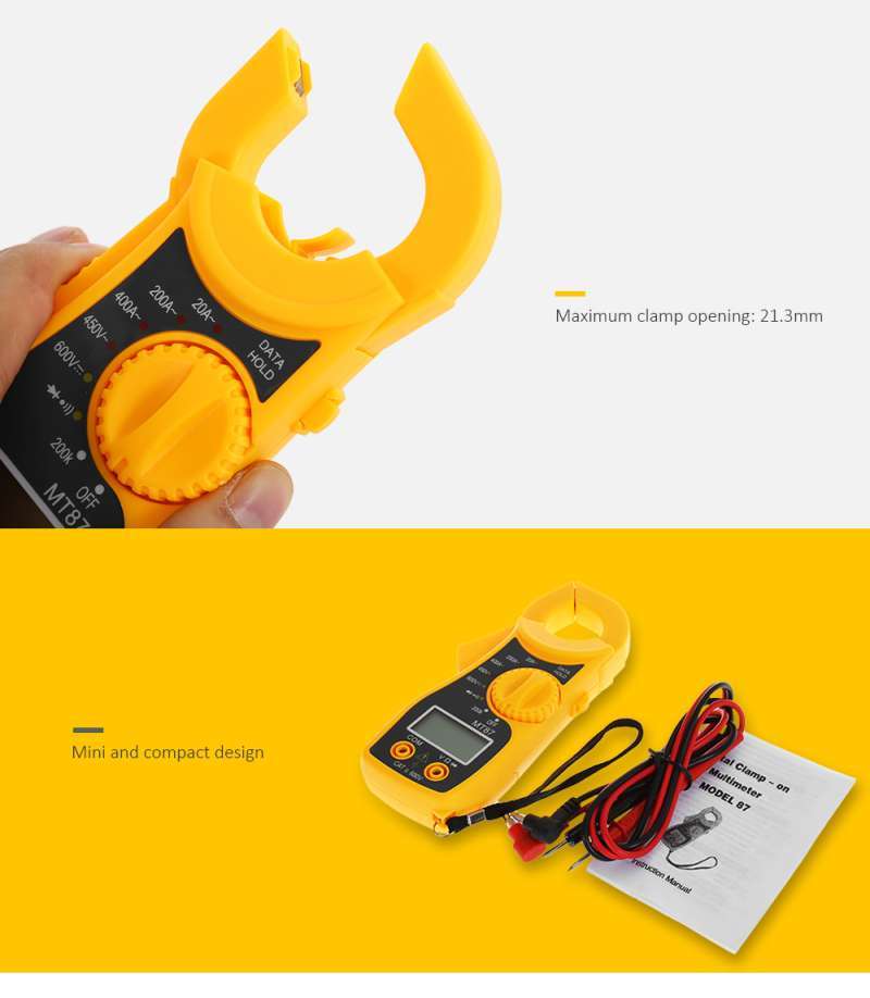 Jual Tang Ampere Digital Mt87 - Clamp Meter Mt 87 - Multimeter - Amper ...