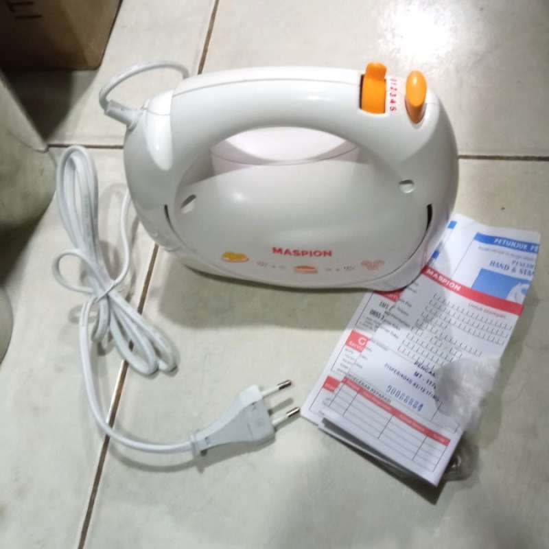 Jual Mesin Saja Hand Mixer Maspion Mt1170 Mt 1170 + Kartu Garansi Di ...