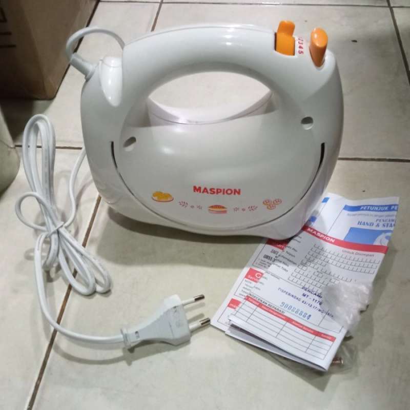 Jual Mesin Saja Hand Mixer Maspion Mt1170 Mt 1170 + Kartu Garansi Di ...