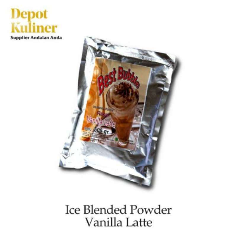 Jual Bubuk Minuman Ice Blended Bubble Powder Vanila Latte 500 Gram. Di ...