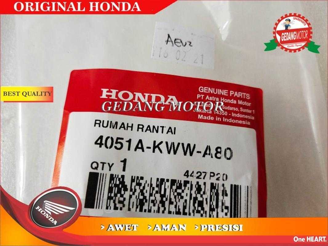 Jual Honda Genuine Part Cover Tutup Rantai Revo Absolute 110 4051a-kww ...