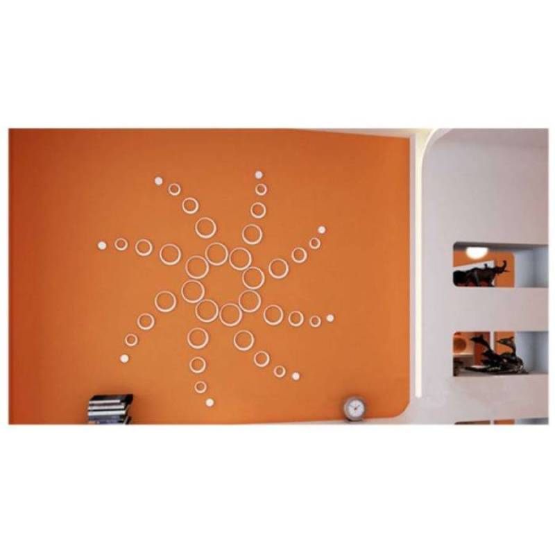 Jual [ BULAT ] new 3D Wall Sticker MoDEL BULAT - Putih di Seller ...