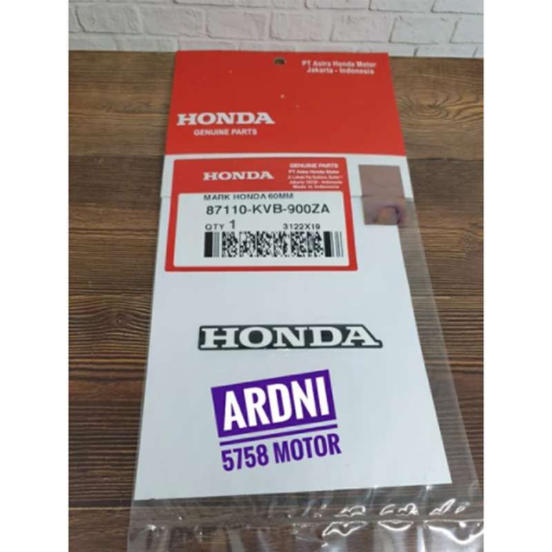 Jual Sticker Stiker Logo Tulisan Mark Honda Hitam 60MM Original di ...