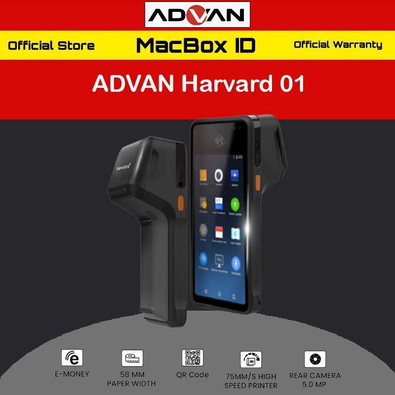 Jual ADVAN Harvard 01 Smart Mobile Pos Thrtmal Scaner Printer Resmi ...