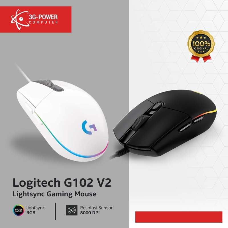 Promo LOGITECH G102 v2 LIGHTSYNC RGB Gaming Mouse Diskon 41% di Seller ...