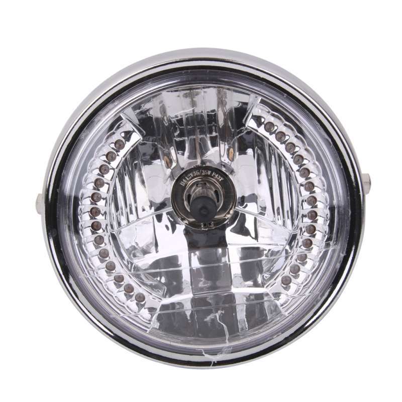 Jual 8'' Motorcycle Headlight LED Front Head Light Headlamp for Harley ...