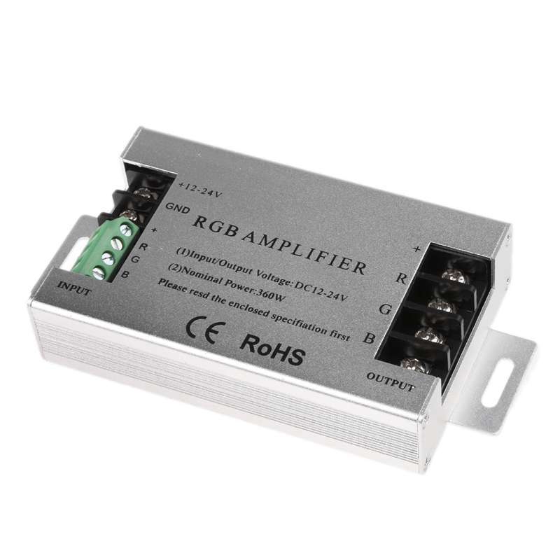 Jual DC12V-24V 30A Signal RGB Amplifier Wireless Data Repeater for LED ...