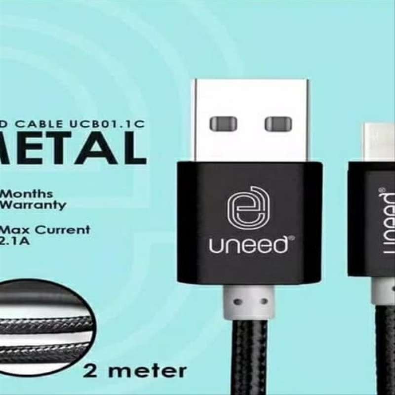 Jual New Sale Kabel Data Fast Charger Uneed Usb Type C 3.1 2 Meter ...