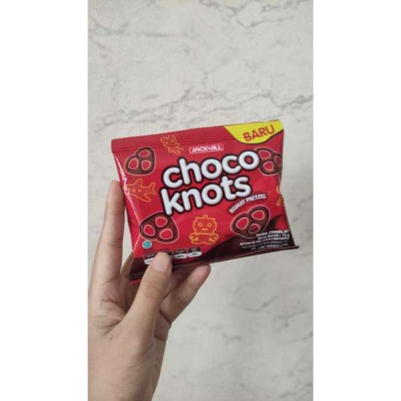 Jual 5 bks Jack 'N jill choco knots biskuit pretzel 15 gr x 5 bks di ...
