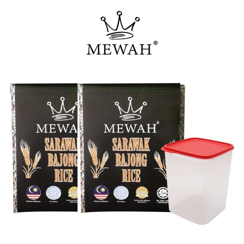 Jual Malaysia Mewah Sarawak Black Rice 2kg Bundle With Container ...
