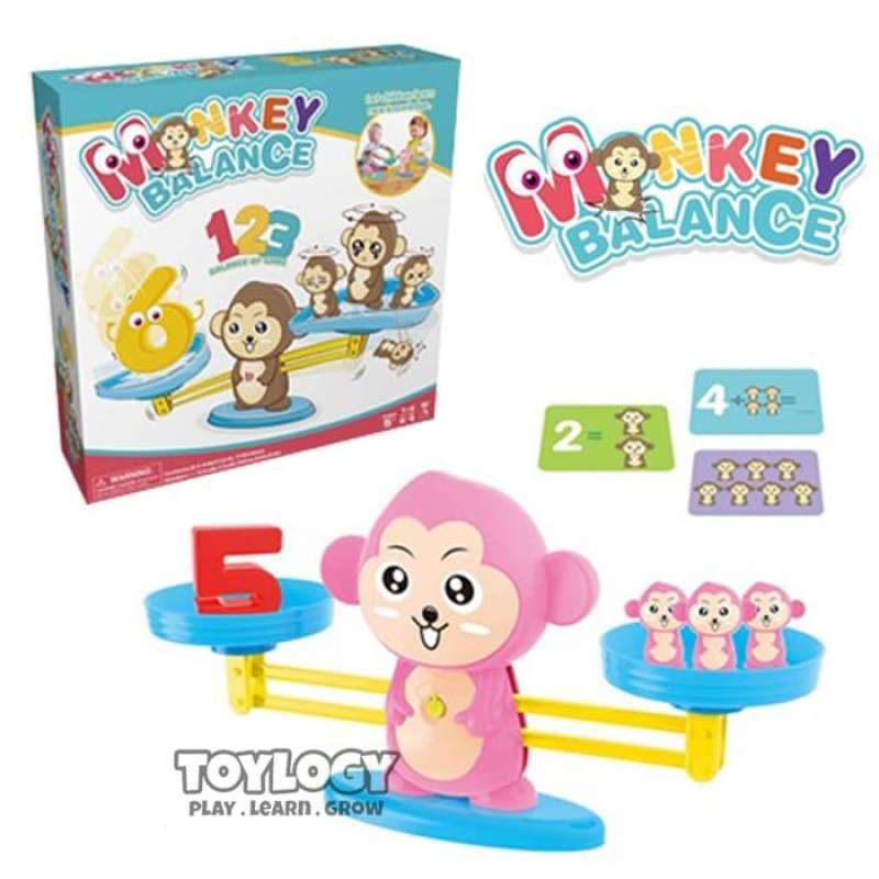 Promo Mainan Edukasi Anak | Animal Monkey Balance Game Matematika ...