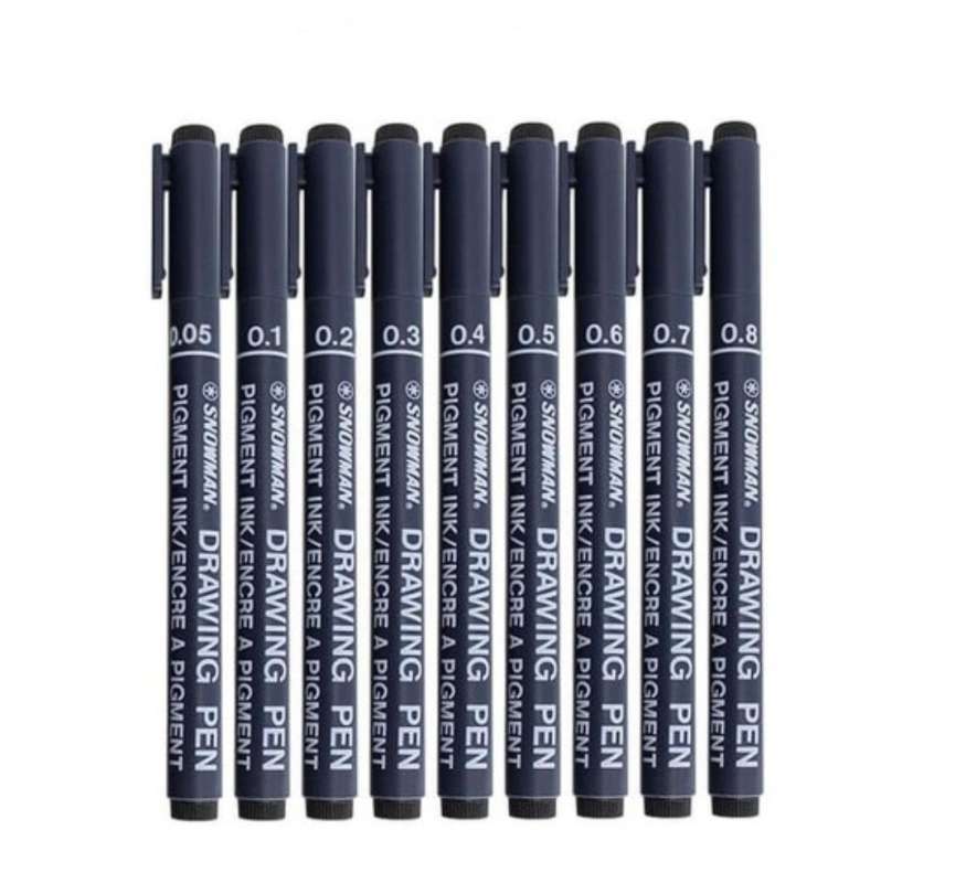 Jual Snowman Drawing Pen / Drawing Pen / Waterproof / Snowman Pen ...