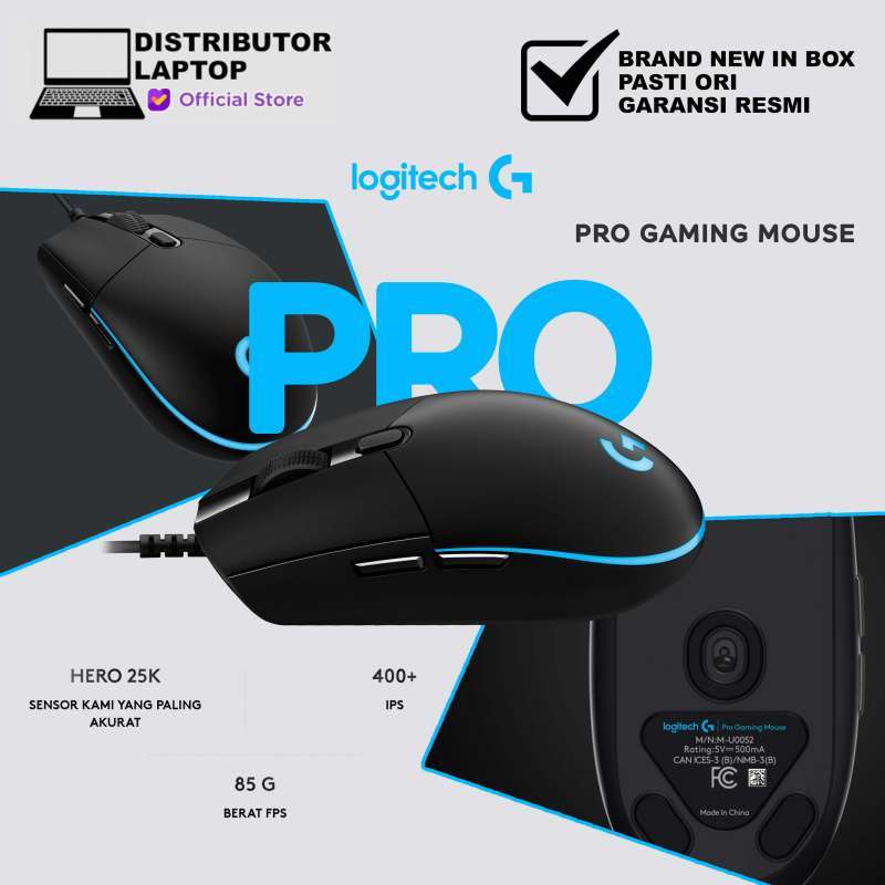 Jual Logitech G Pro Hero Corded Gaming Mouse di Seller Distributor ...