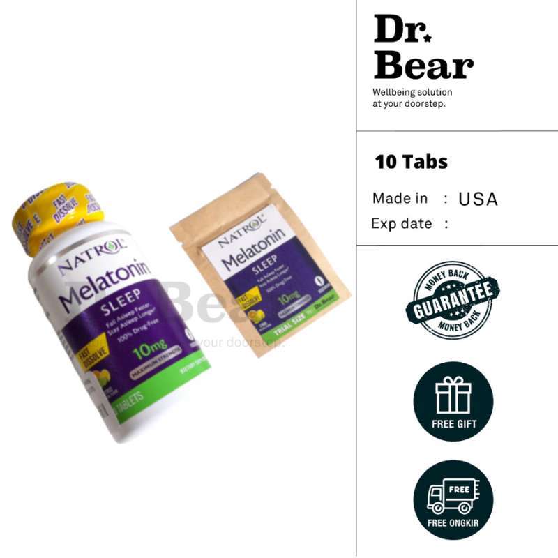 Jual Natrol Melatonin 10 Mg Fast Dissolve Citrus 10 Tabs di Seller Dr ...