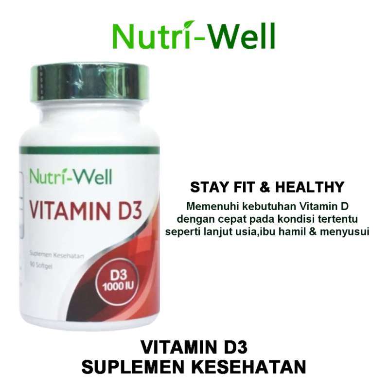 Jual NUTRIWELL NUTRI-WELL VITAMIN D3 1000 IU MULTIVITAMIN ANTIOKSIDAN ...