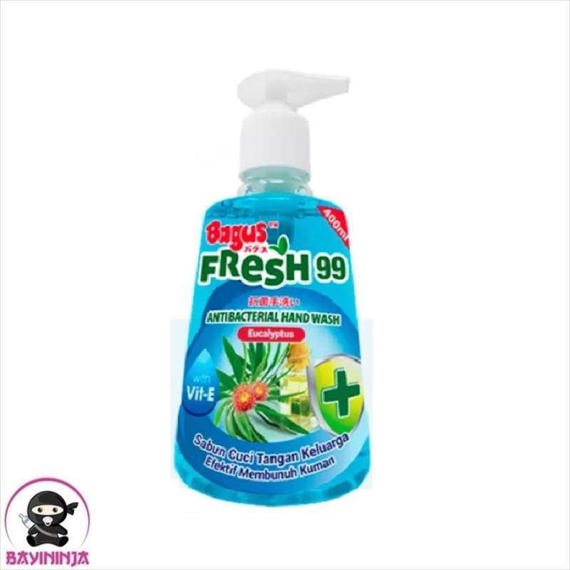 Jual BAGUS Fresh 99 Sabun Cuci Tangan Anti Bakteri Pump 400 ml di ...