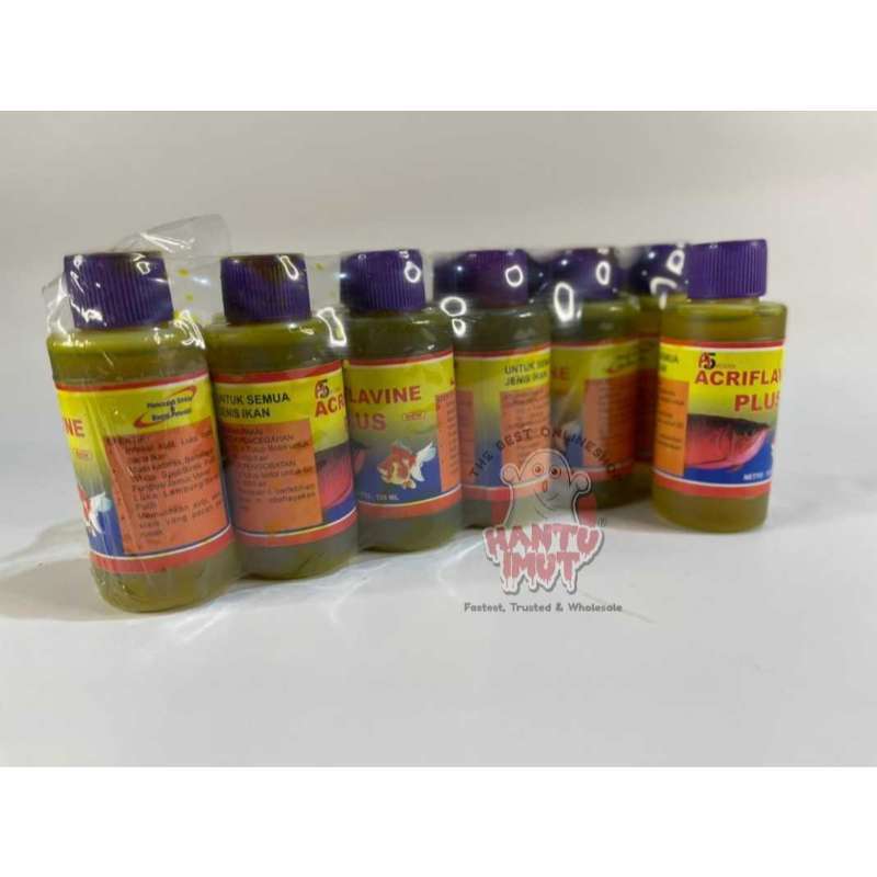 Jual ACRIFLAVINE PLUS VIVIAN / OBAT KUNING IKAN HIAS / OBAT LUKA SISIK ...