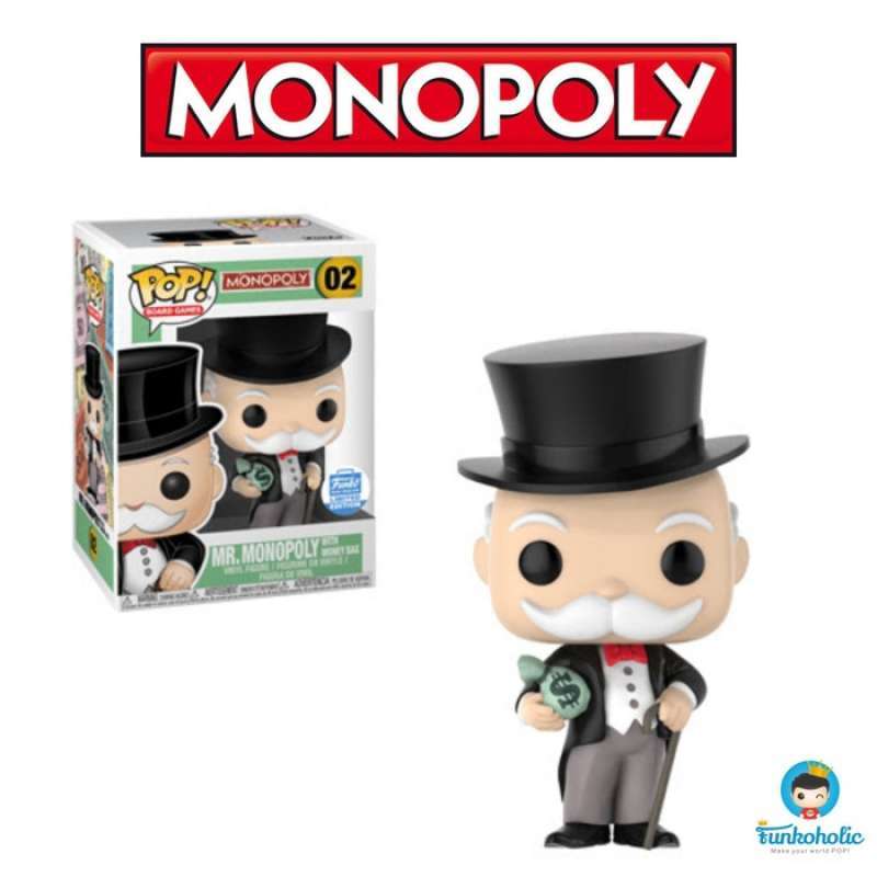 Jual New Funko POP! Board Games Monopoly - Mr. Monopoly Money Bag ...
