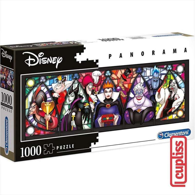 Jual Clementoni 39516 Disney Villain Puzzle 2D Panorama 1000 pcs di ...