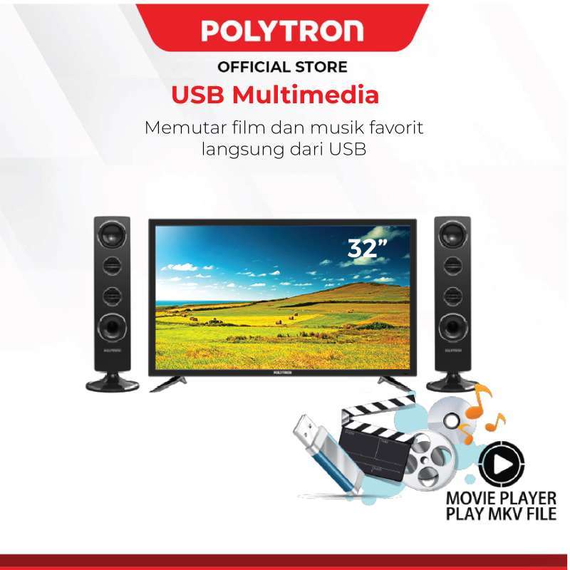 Promo Polytron Cinemax Digital Led Tv 32 Pld 32tv1855 Diskon 20% Di Seller Polytron Official ...