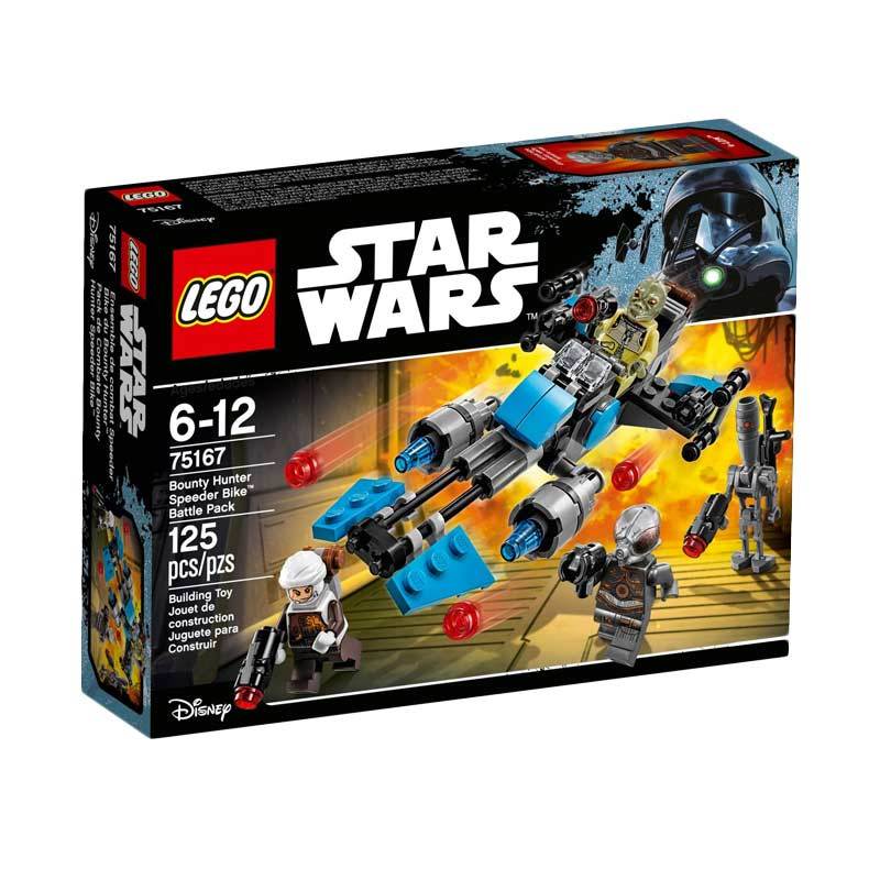 Jual LEGO Star Wars 75167 Bounty Hunter Speeder Bike Battle Pack Mainan ...
