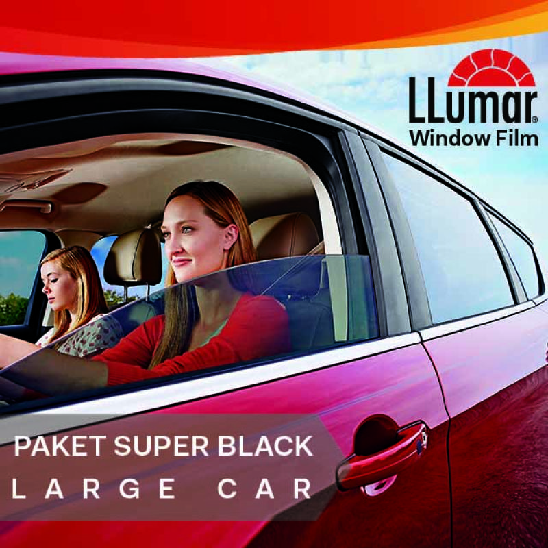 Jual LLumar Window Film Super Black Kaca Film for Large Car [depan] di ...