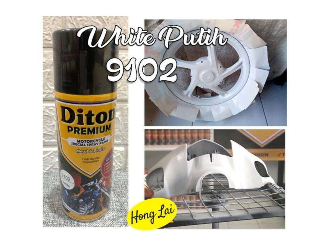 Jual Cat Pilox Diton Premium 9102 white putih 400cc pilok motor mobil ...