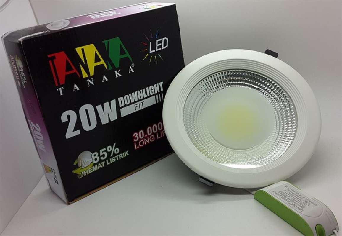 Promo Lampu Ceiling Downlight Led Cob 20 Watt Frosted Glass ( Cahaya ...