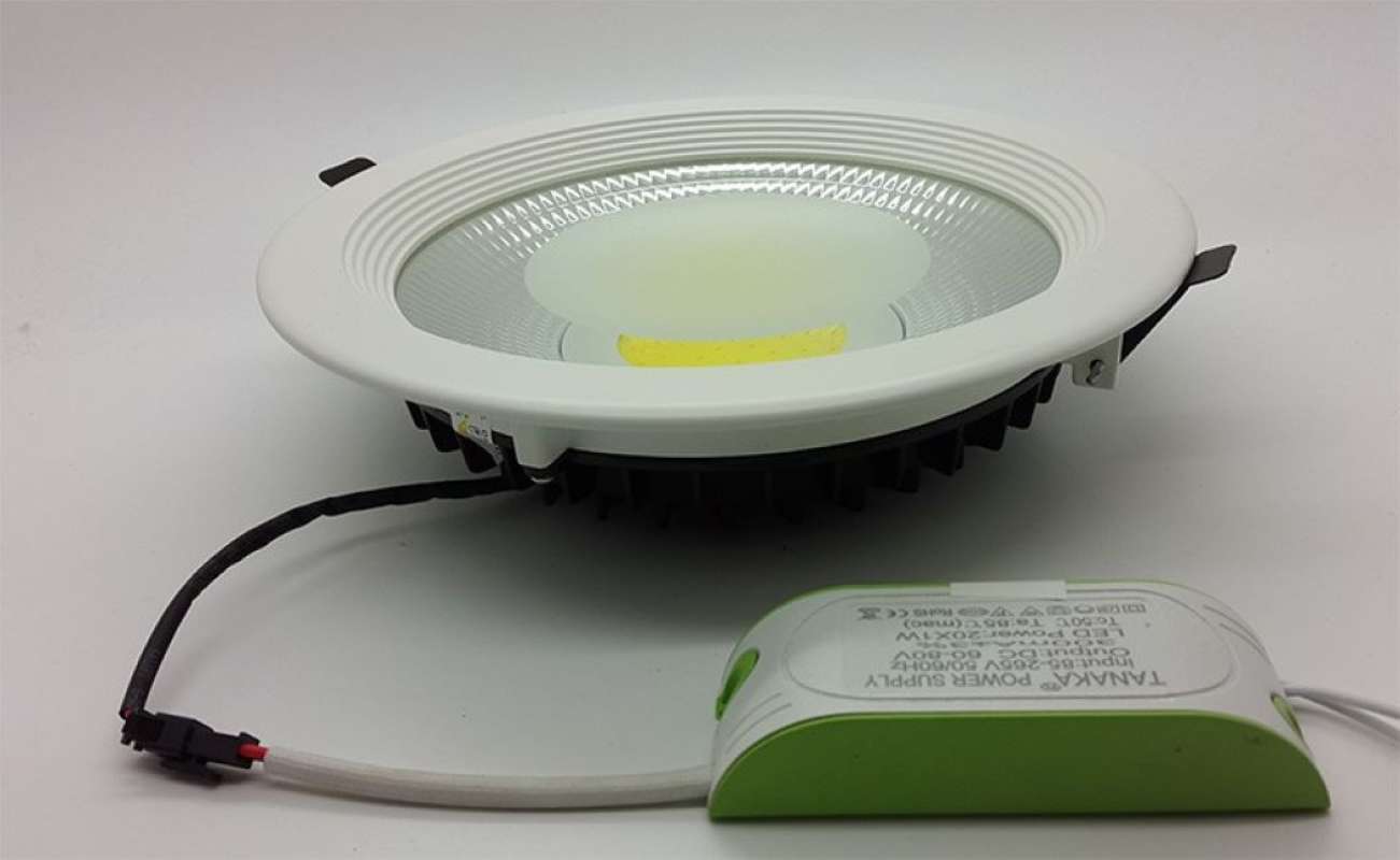 Promo Lampu Ceiling Downlight Led Cob 20 Watt Frosted Glass ( Cahaya ...