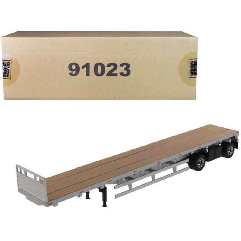 Jual 53\' Flat Bed Trailer Silver \Transport Series\ 1-50 Diecast Model ...