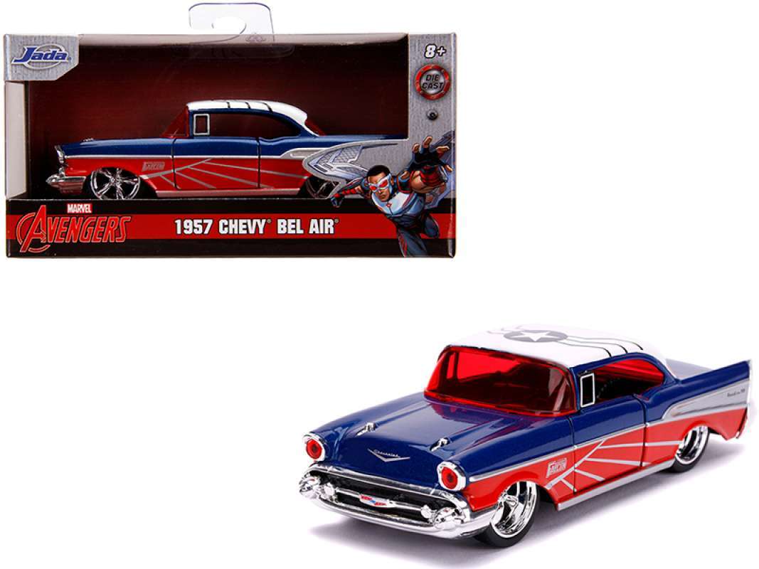 Jual 1957 Chevrolet Bel Air Blue Metallic and Red with White Top ...