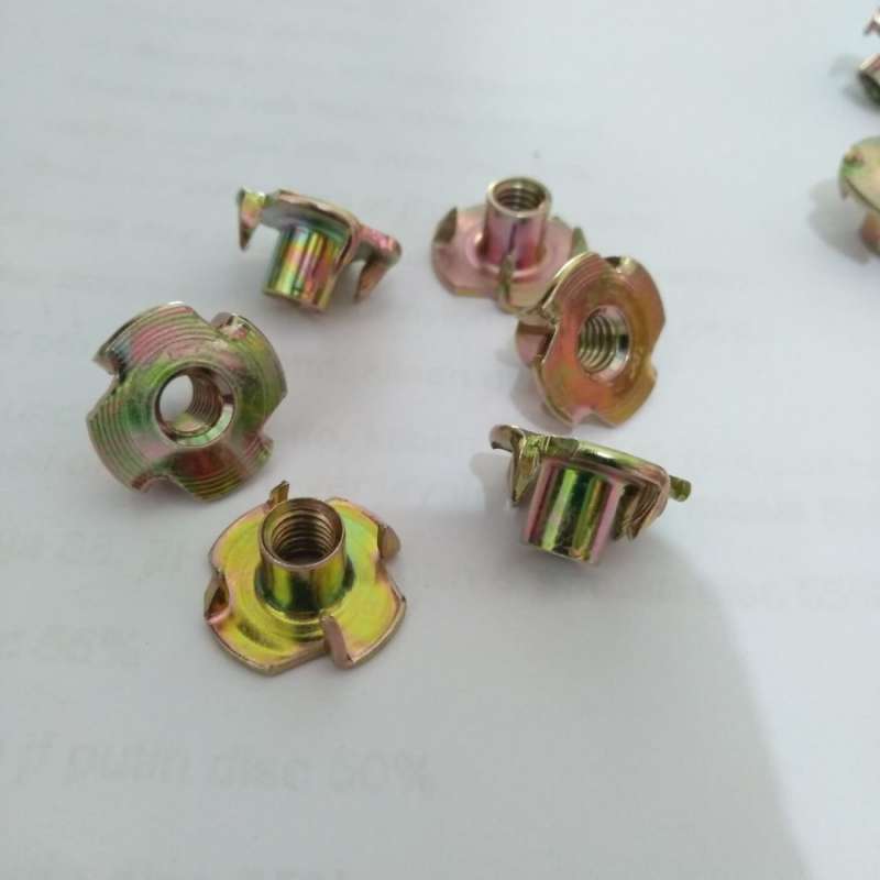 Jual Mur Cakar M6 x 9 Tee Nut Insert Kuning di Seller BIRA - Suka Mulya, Kab. Tangerang | Blibli