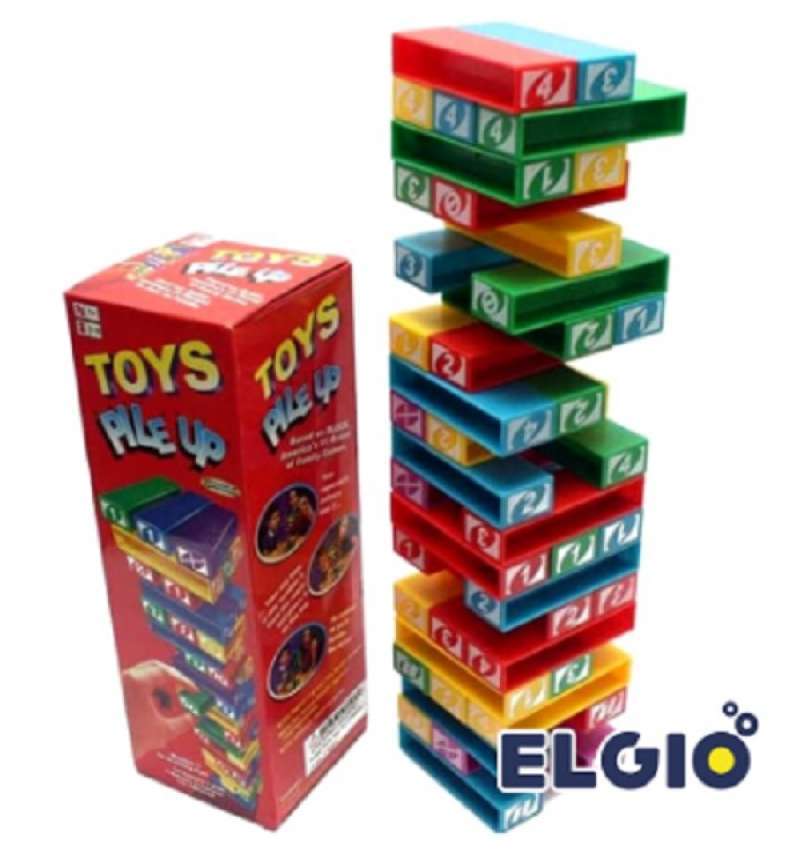 Jual Toys Pile Up ( UNO Stacko ) Mainan Balok Susun Family Game di ...