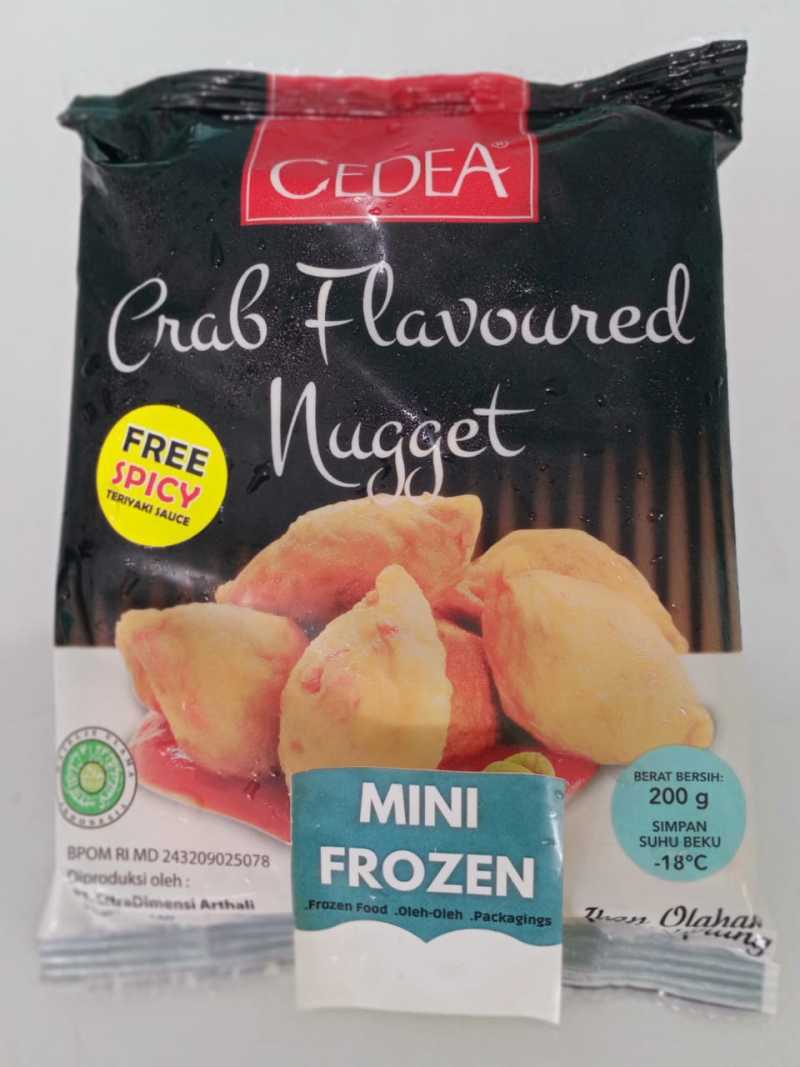 Jual CEDEA CRAB FLAVOWRED NUGGET IKAN OLAHAN RASA KEPITING FROZEN FOOD ...