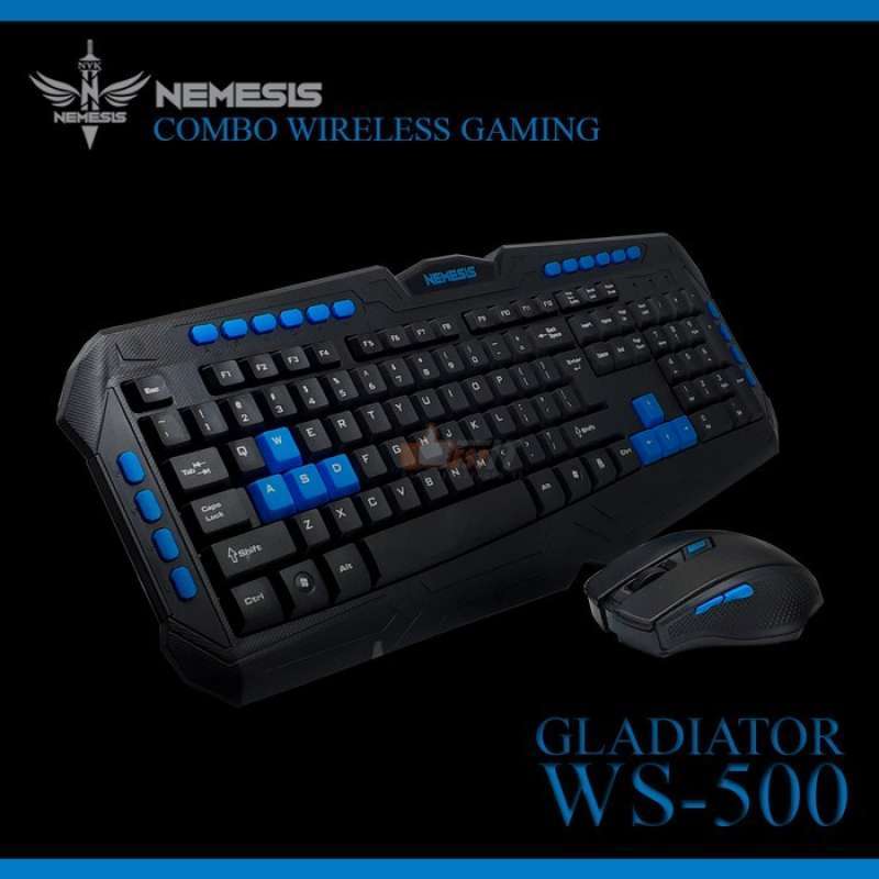 Promo NYK Gladiator WS-500 / WS500 - Keyboard & Mouse Gaming Bundle ...