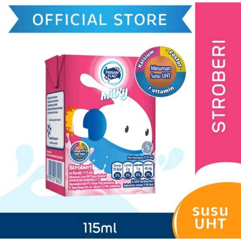 Jual FRISIAN FLAG Milky Zuzhu Susu UHT [115 mL] - Strawberry di Seller Endora Care - Kembangan ...