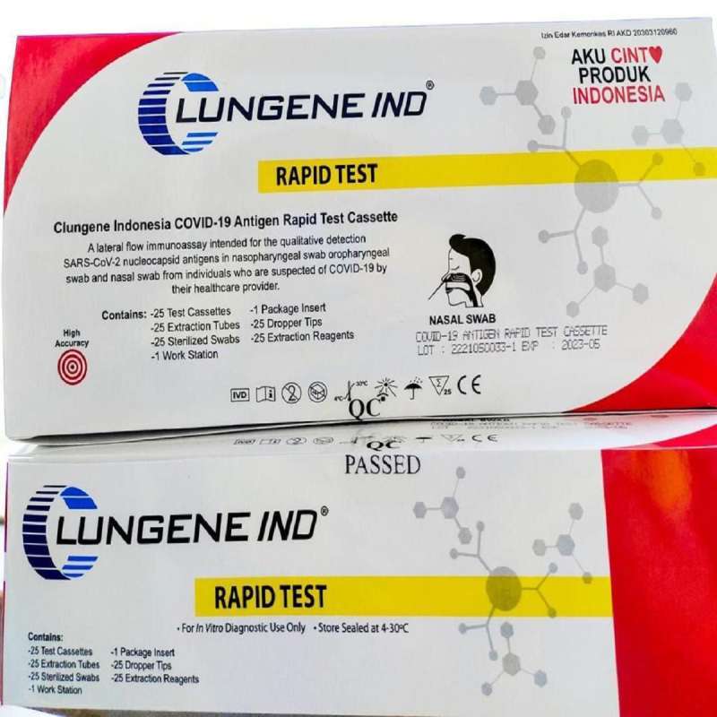 Jual Alat Rapid Test Swab Antigen Lungene Indonesia Ijin Kemenkes RI ...