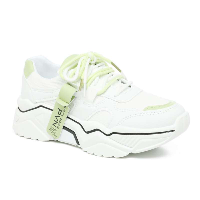 Promo PVN Jipyeong Sepatu Sneakers Wanita Sport Shoes White 099 Diskon ...