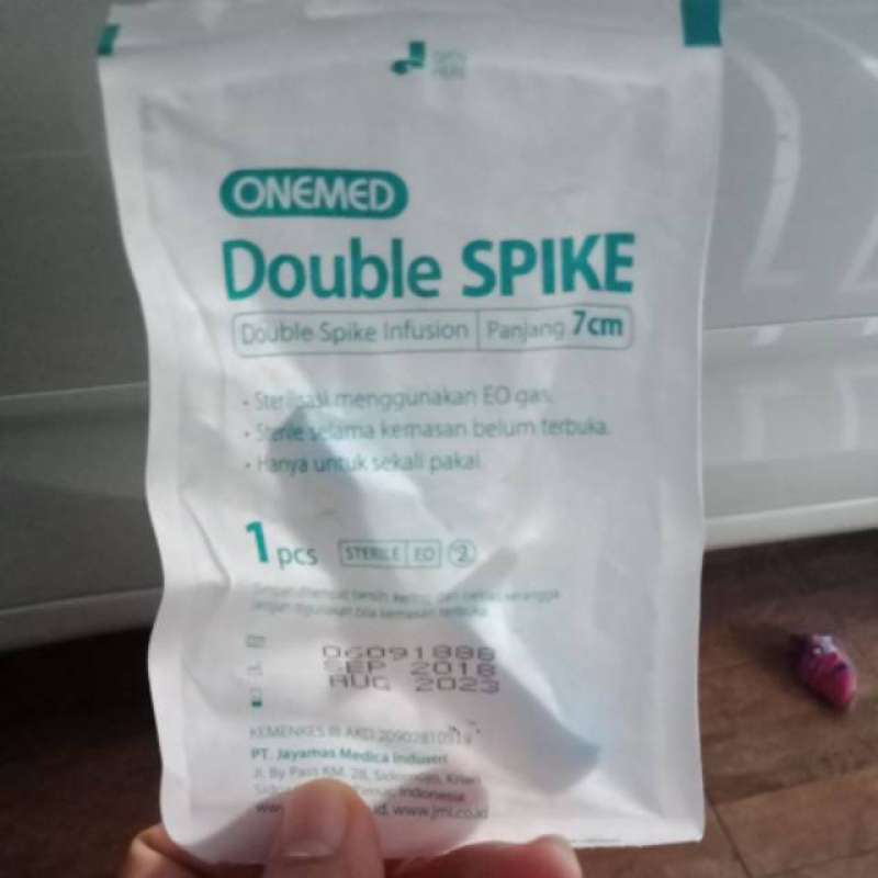 Promo [ cod] Onemed Double Spike Infusion Alat Penusuk Botol Cairan ...