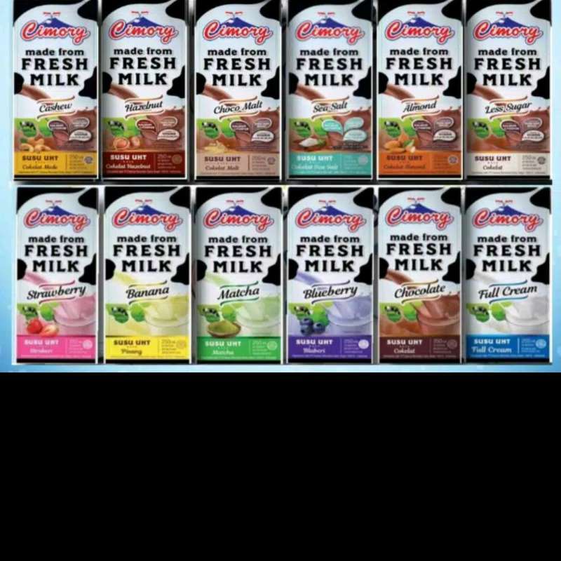 Jual Susu Cimory Uht Fresh Milk 250ml Boleh Mix Varian Lengkap 1dus Isi ...