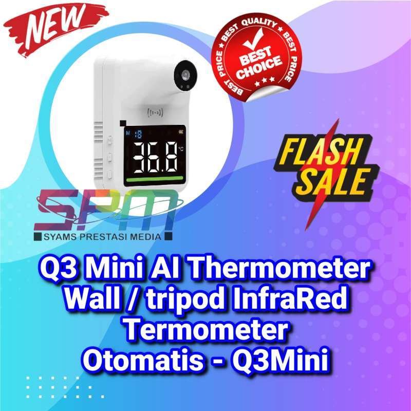 Jual Q3M Q3 Mini AI Thermometer Infrared Wall Non Contact Termometer ...