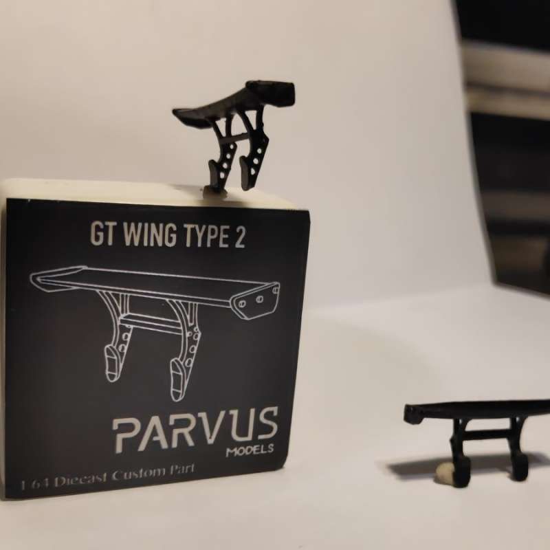 Promo Parvus Models Spoiler GT Wing V2 Chassis Mount Version 2 Skala 1 ...