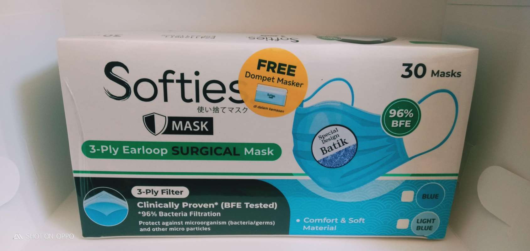 Promo ♏ Softies Masker Earloop Bedah Surgical Batik Masker Medis 3 Fly ...