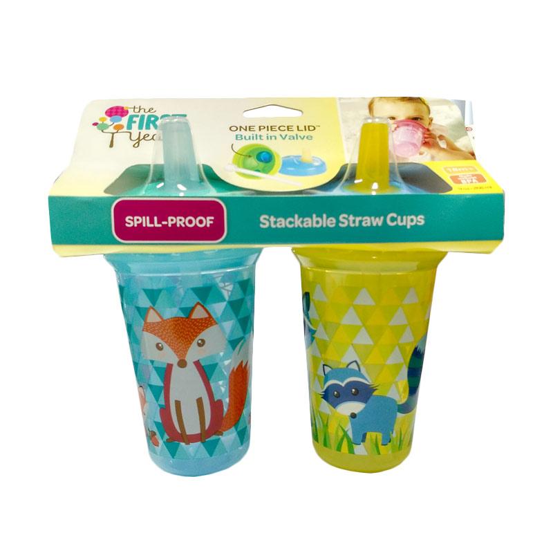 Jual The First Year Stackable Soft Straw Botol Minum Anak - Hijau ...